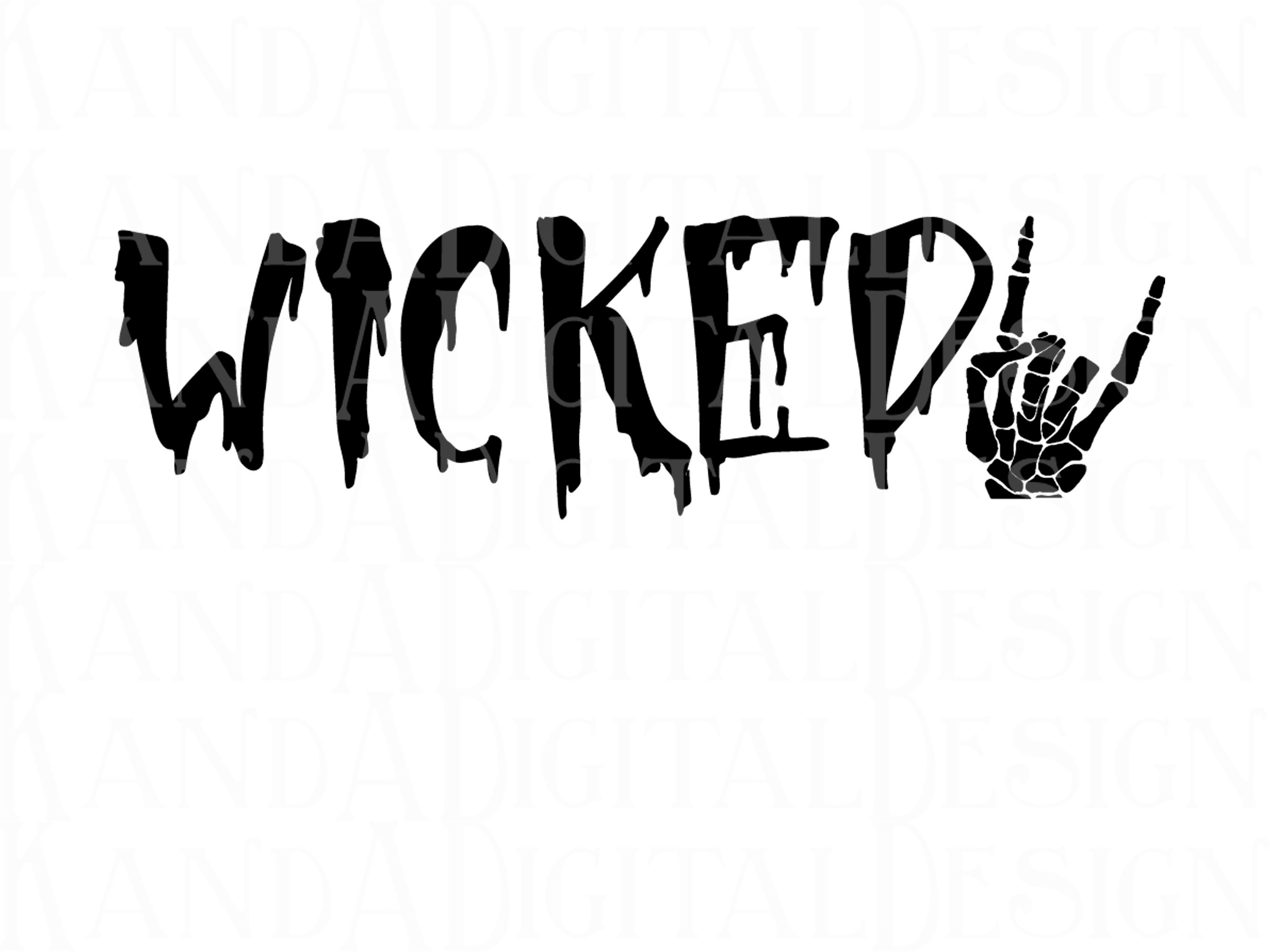 WICKED SVG Skeleton Svg Witchy SVG Witch Svg Spooky Svg - Etsy