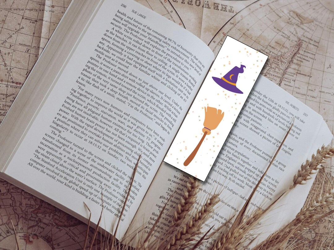 Witch Bookmark Printable, Printable Gift for Witch Lovers, Printable ...
