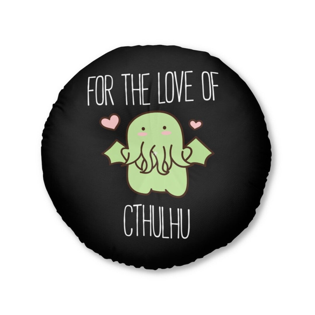 Love of Cthulhu Round Tufted Floor Pillow - Etsy