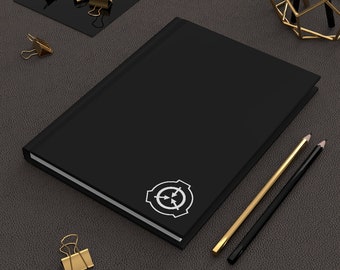 Black SCP Foundation Field Against Research Notes Spiral Notebook POD ...