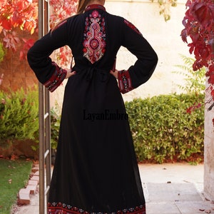 Palestinian Embroidered Thawb Dress Available in - Etsy