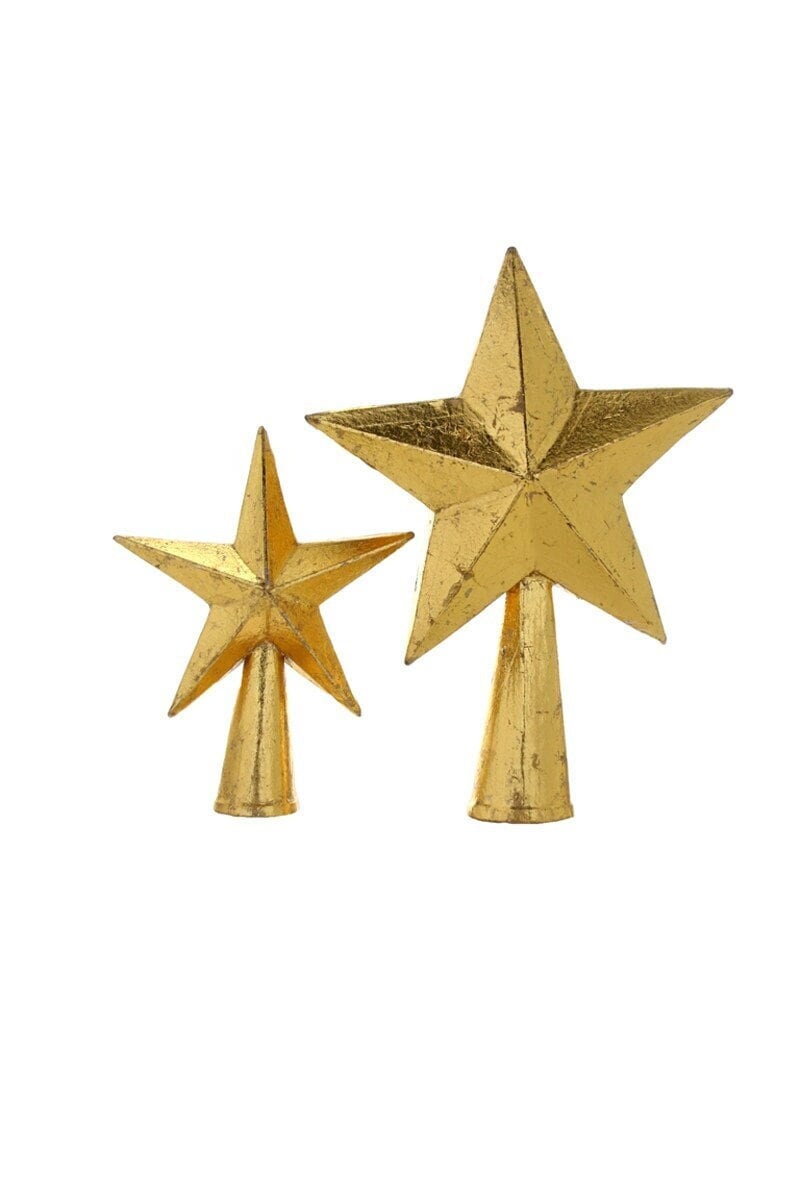 Classic Gold Star Tree Topper (options) - Etsy