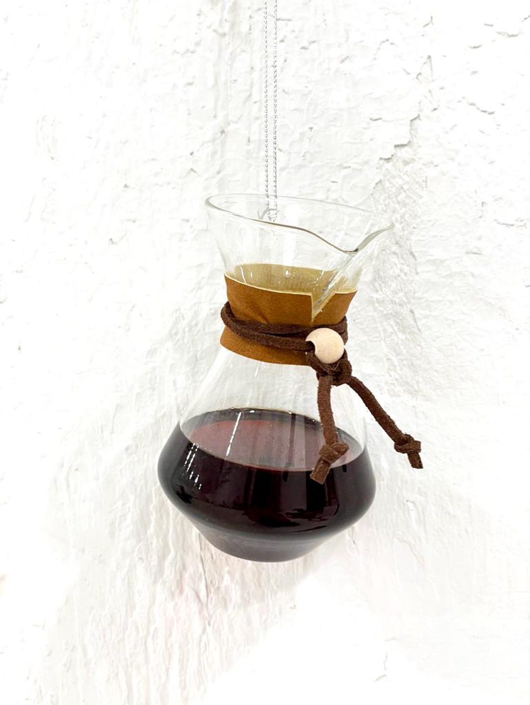 Pour Over Coffee Maker Glass Ornament - Etsy