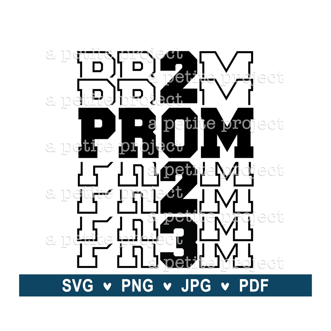 Prom 2023 Digital Download - Prom 2023 SVG, PNG, JPG - Etsy