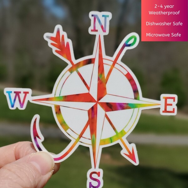 Compass Rose Decal - Etsy