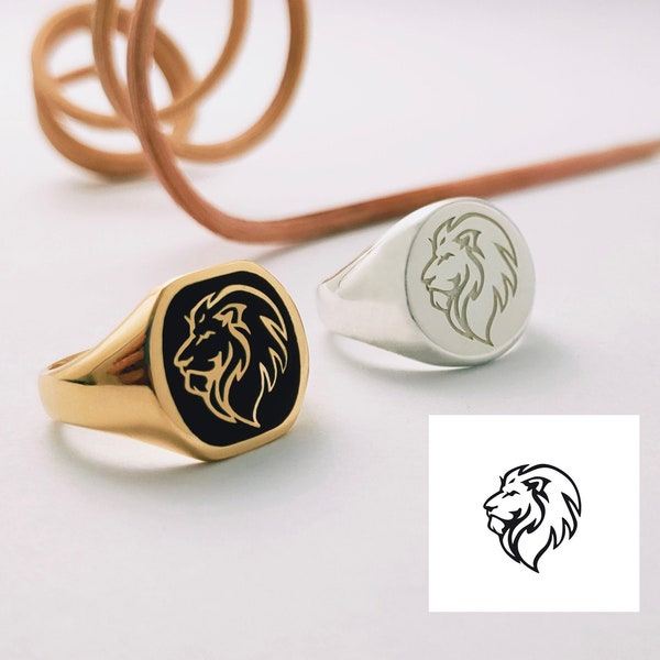 Custom Signet Ring - Etsy