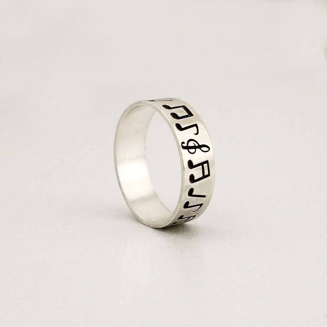 Music Note Ring, Treble Clef Note Ring, Note Ring, Musician Ring ...