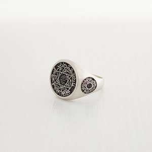 Seal of Solomon Ring, Seal of the Tetragrammaton, King Solomon's Sacred ...