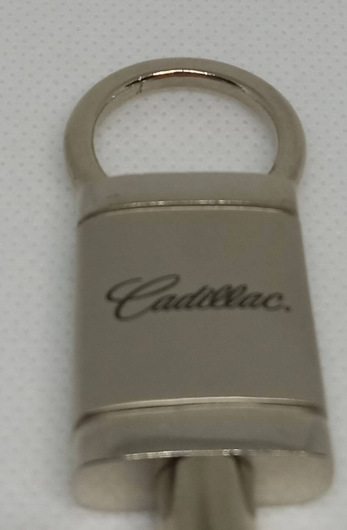 Silver toned Cadillac key chain | Etsy