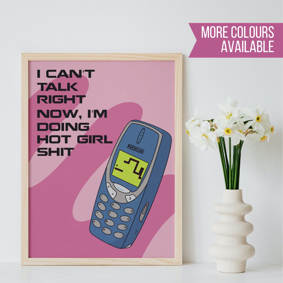 Nokia Blockia Phrase Print Streets Calling Card Snakes Y2K Phone Irish ...