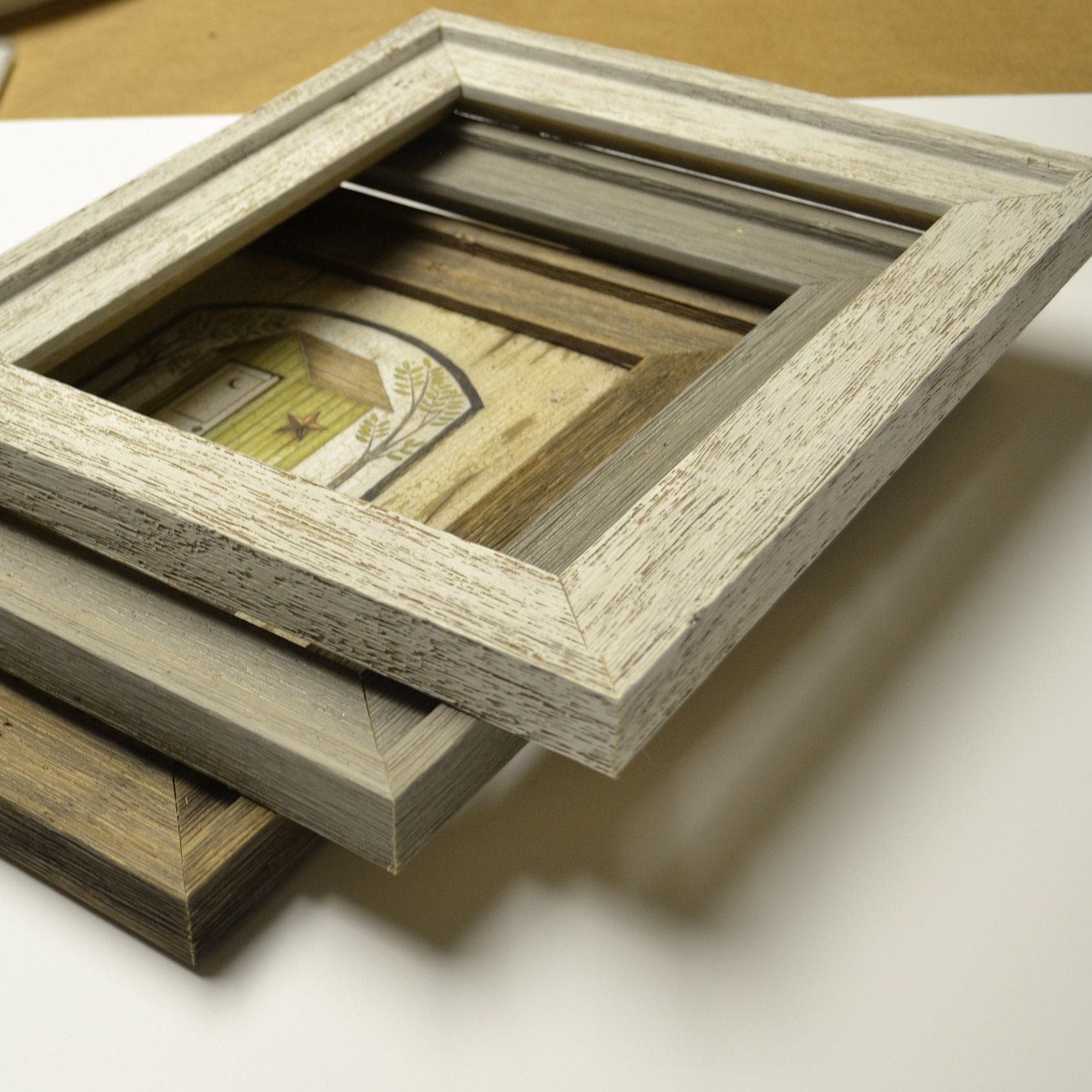 Reclaimed Barnwood Frame Rustic Picture Frame Weathered Photo Frame ...