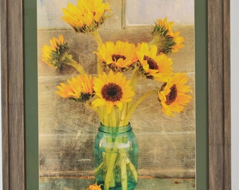 Mason Jar Wall Decor Sunflower - Etsy