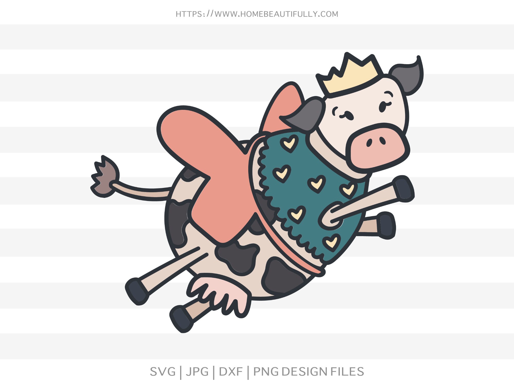Cow Jump Over the Moon SVG Cut File for Cricut | Nursery SVG File ...