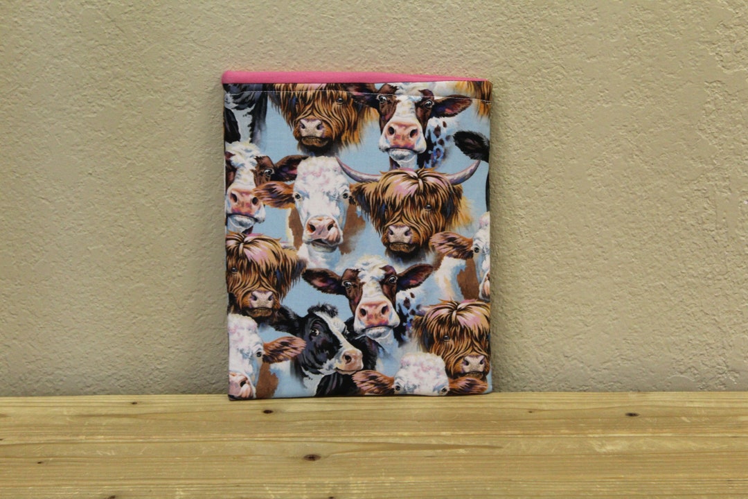 Cows/highland/book Sleeve/padded Book Sleeve/tablet Sleeve/bookish Gift ...