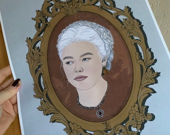 Rhaenyra Targaryen Art Poster - Etsy