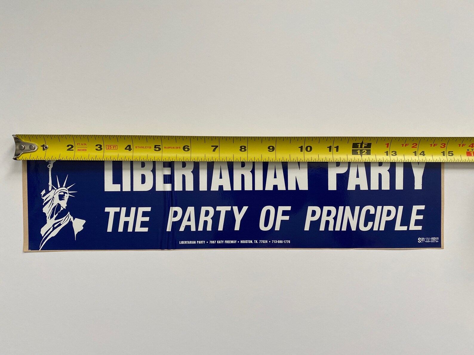 Vintage Libertarian Party Political Campaign Sticker - Etsy