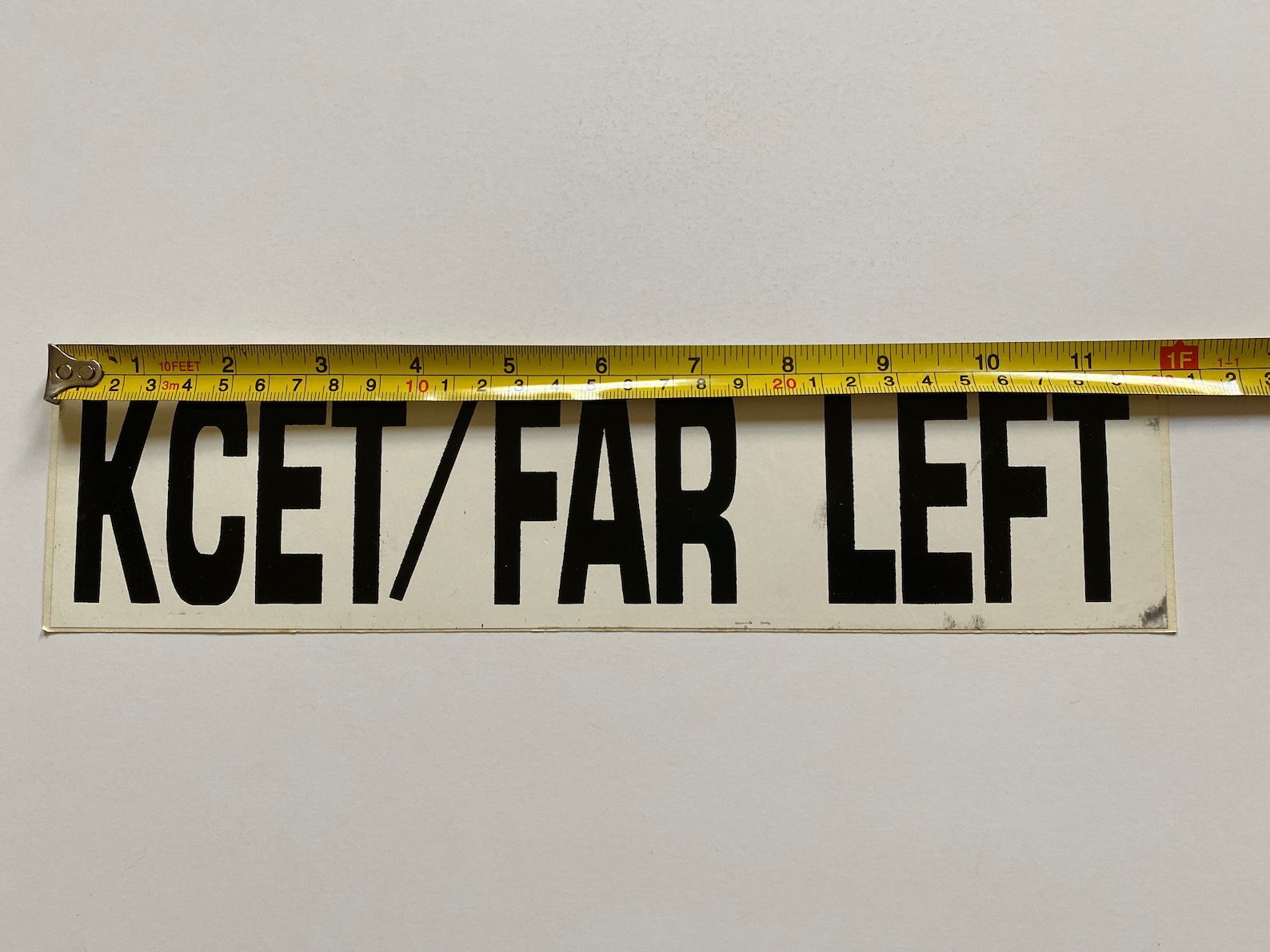Vintage KCET Far Left Political Bumper Sticker - Etsy