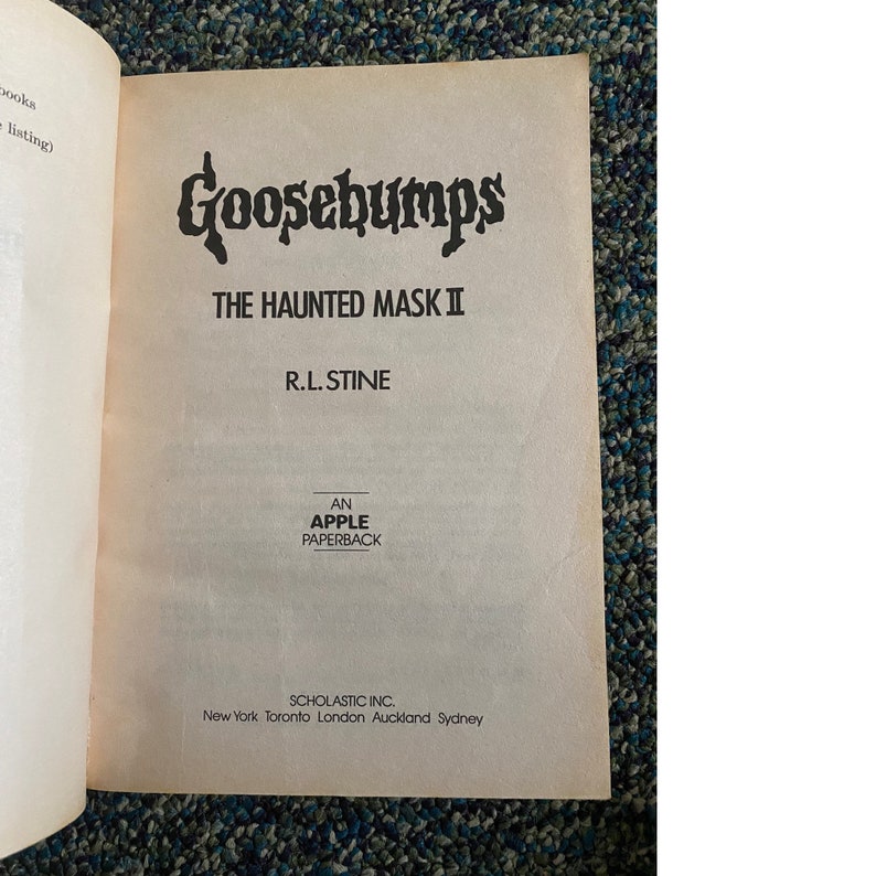 R.L. Stine Goosebumps 36 the Haunted Mask II Book - Etsy