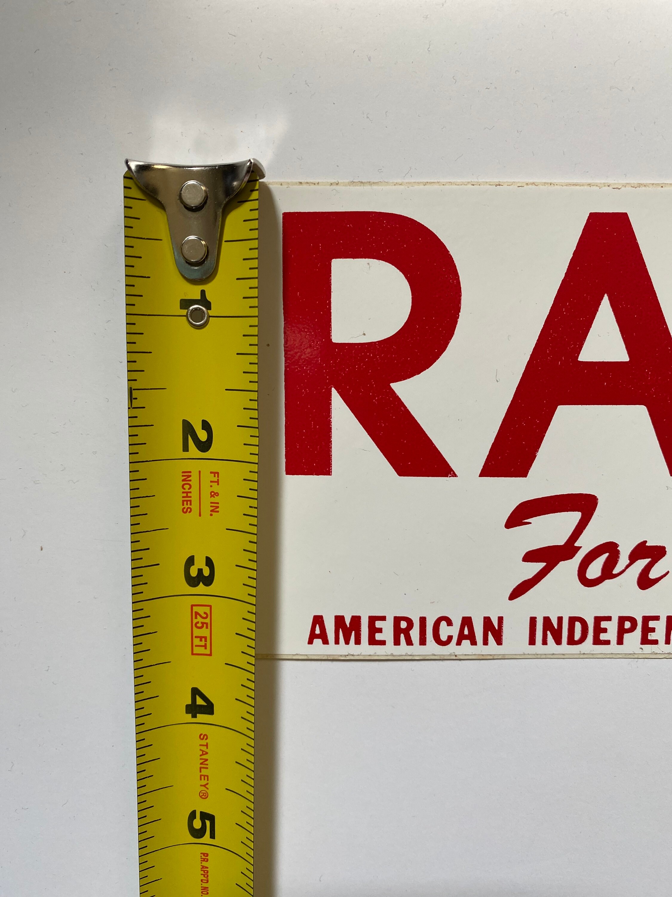 Pegatina vintage de la campaña presidencial de John Rarick - Etsy España