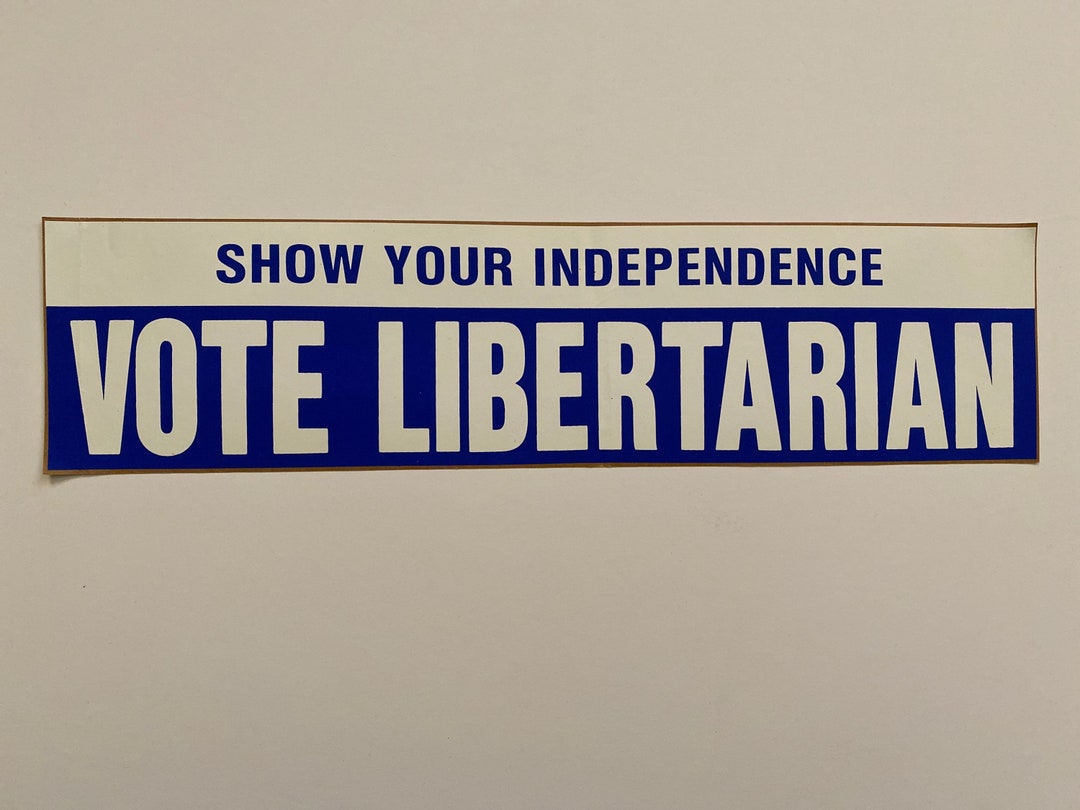 Vintage Vote Libertarian Party Political Campaign Sticker - Etsy