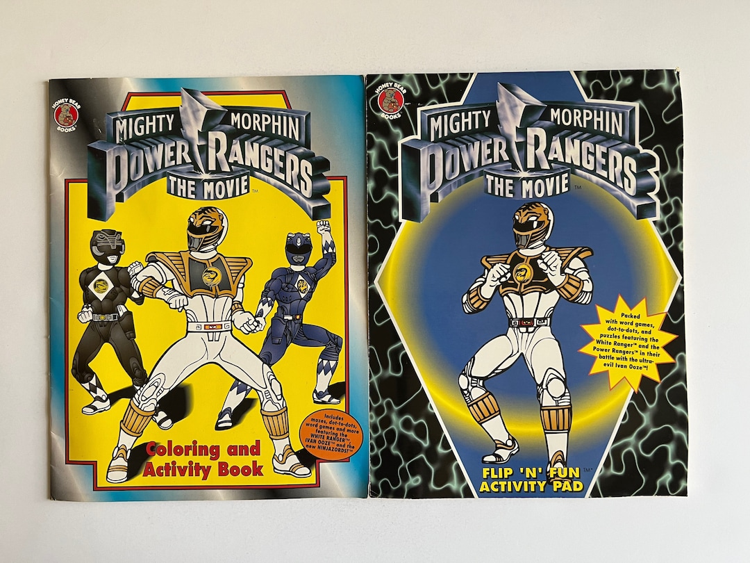 Vintage 1995 Mighty Morphin Power Rangers the Movie Activity and ...