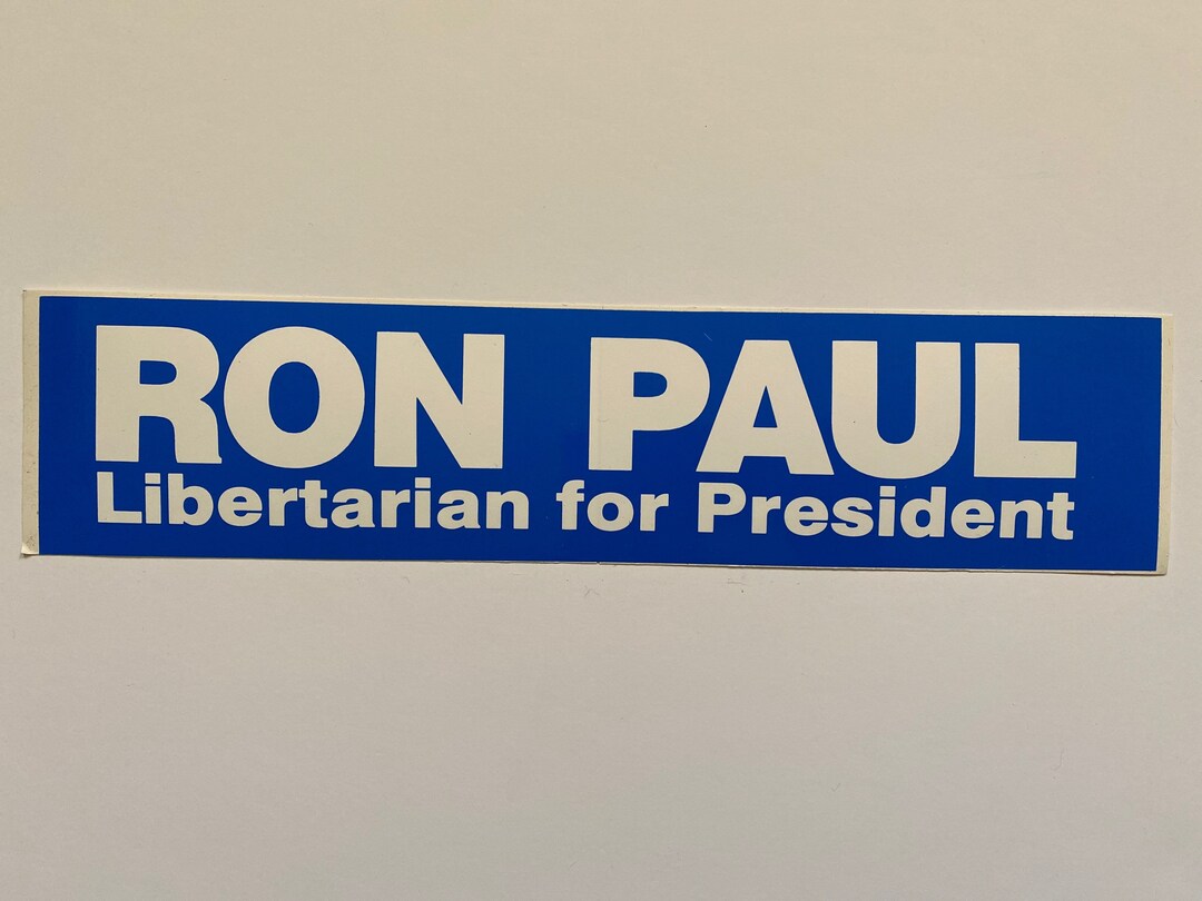 Vintage Ron Paul Libertarian Party Political Campaign Sticker - Etsy