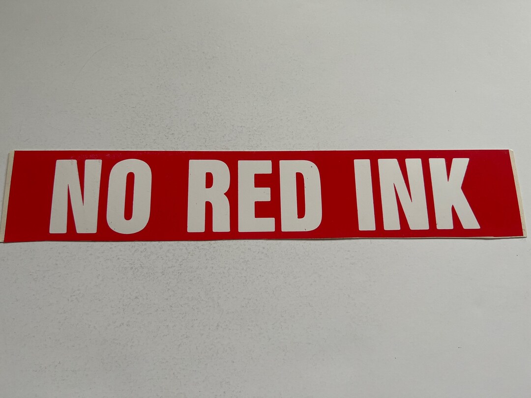 Vintage No Red Tape Political Bumper Sticker - Etsy