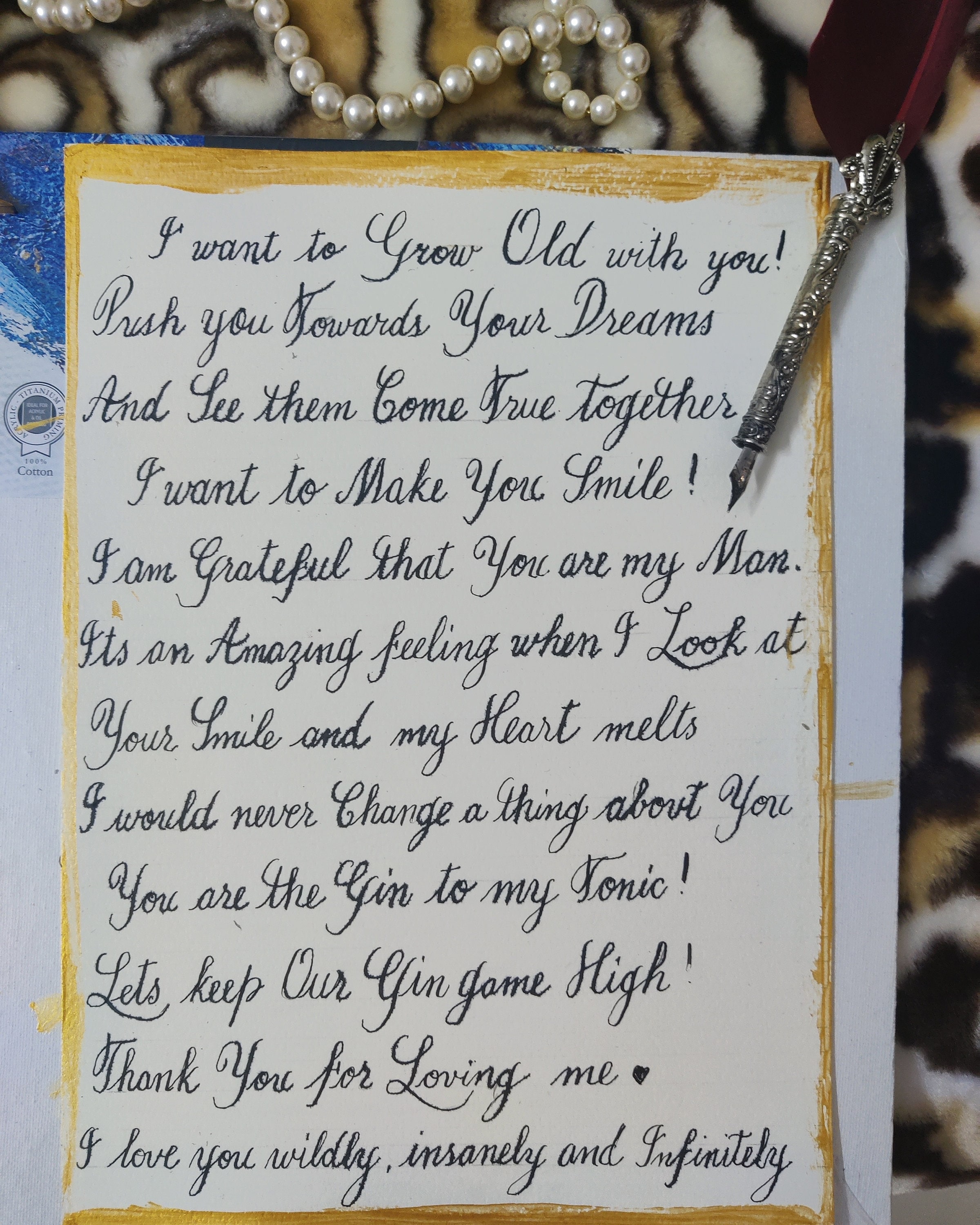Handwritten Love Letter For Him Romantic T For Him T Etsy