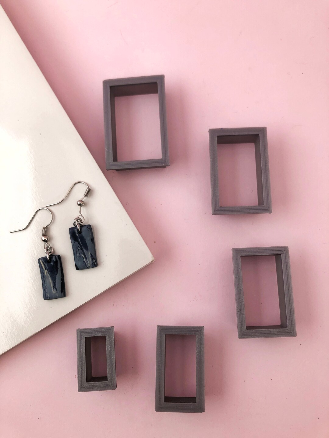 Rectangular Clay Cutter, Polymer Clay Cutters, Earring Cutters, Polymer ...