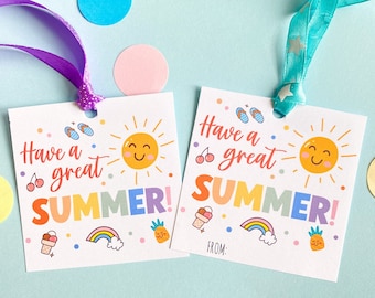 Last Day of School Printable Gift Tags, End of School Classroom Gift ...