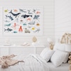 Sea Animals Numbers Poster, Ocean Animals Counting 1-10 Print, Playroom ...