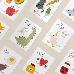 ABC Cards, Cursive Alphabet, Alphabet Cards Printable, Flash Cards ...