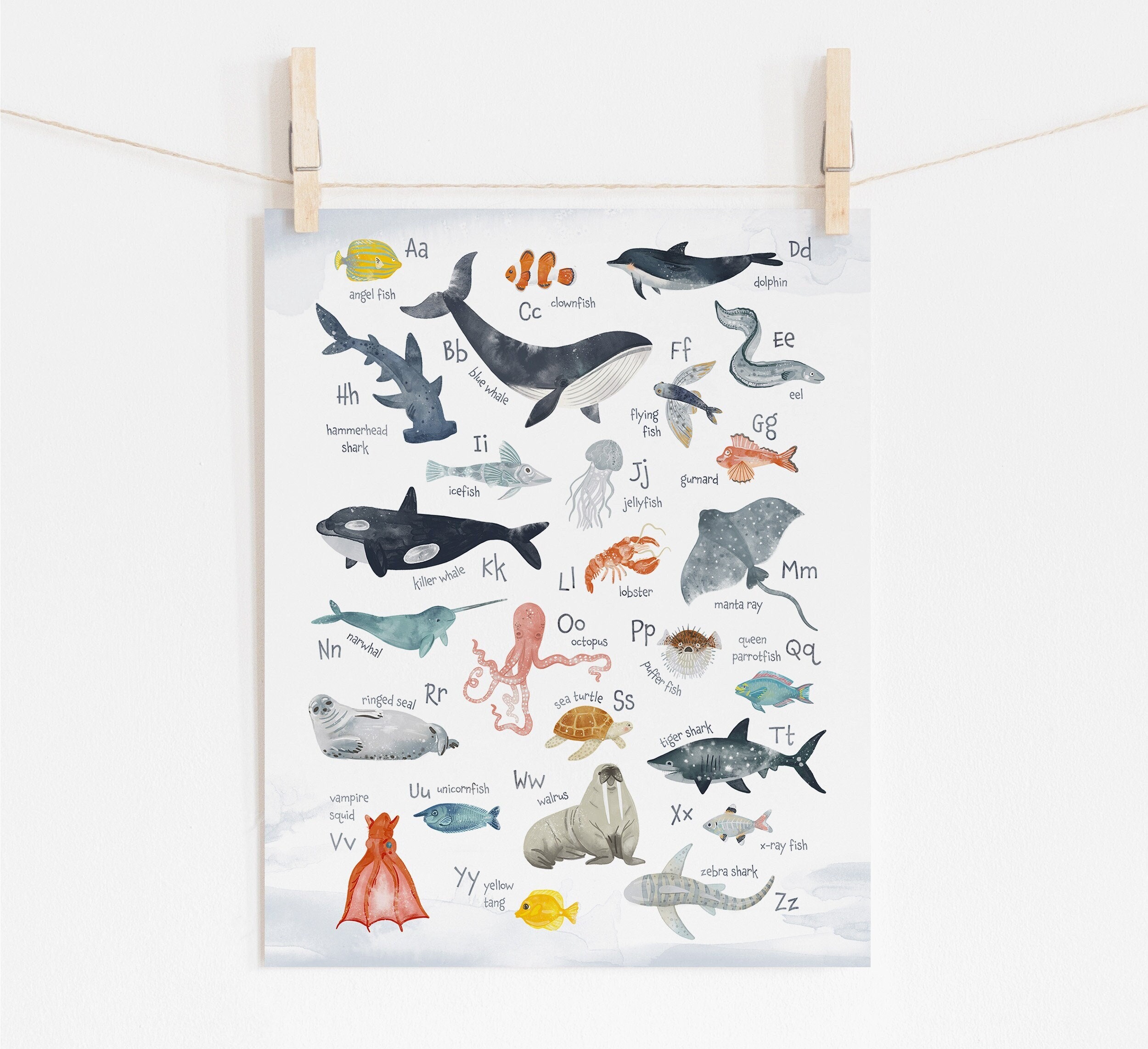 Ocean Sea Creatures Posters