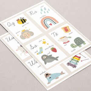 ABC Cards, Cursive Alphabet, Alphabet Cards Printable, Flash Cards ...