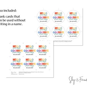 Last Day of School Printable Gift Tags, End of School Classroom Gift ...