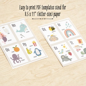 ABC Flashcard Printable Montessori Toddler Learning Alphabet | Etsy