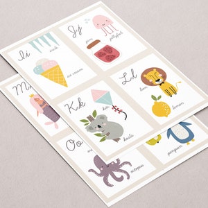 ABC Cards, Cursive Alphabet, Alphabet Cards Printable, Flash Cards ...