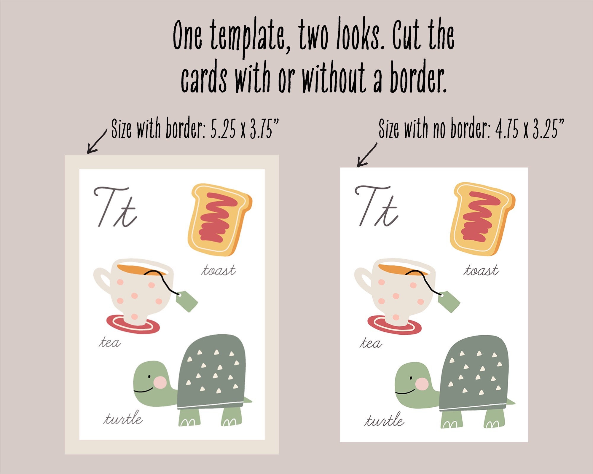 ABC Cards Cursive Alphabet Alphabet Cards Printable Flash | Etsy