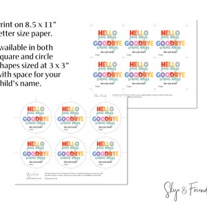 Last Day of School Printable Gift Tags, End of School Classroom Gift ...