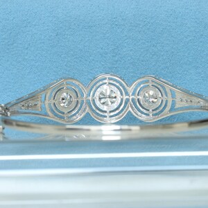Sterling Silver Three Stone Bracelet With Safety Chain - Etsy