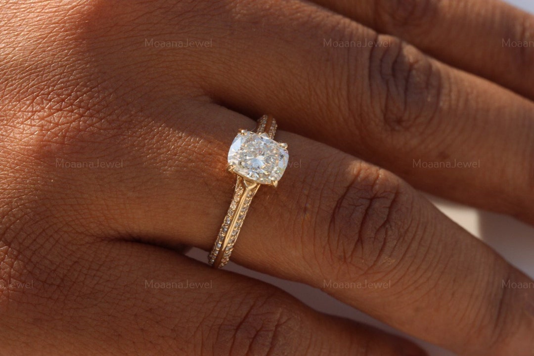 Elongated Cushion Cut IGI Certified Lab Grown Diamond - Etsy