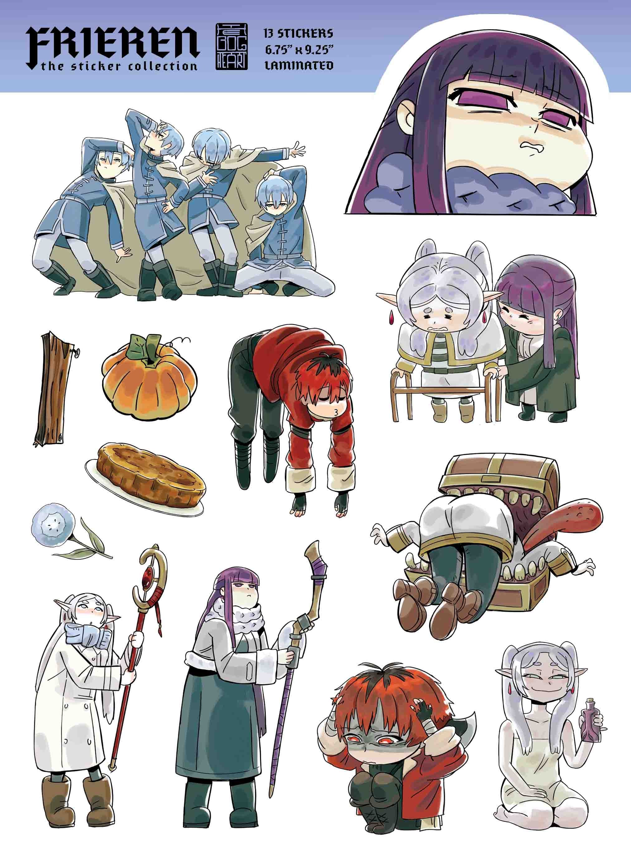FRIEREN STICKER SHEET 13 Laminated Stickers - Etsy