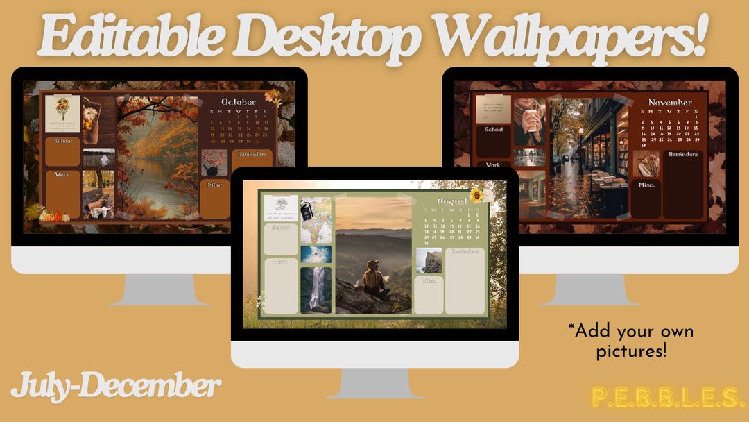 Editable Desktop Wallpapers 1 - Etsy