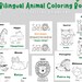 Bilingual Animal Coloring Book, Animal Color Book, Coloring Pages ...