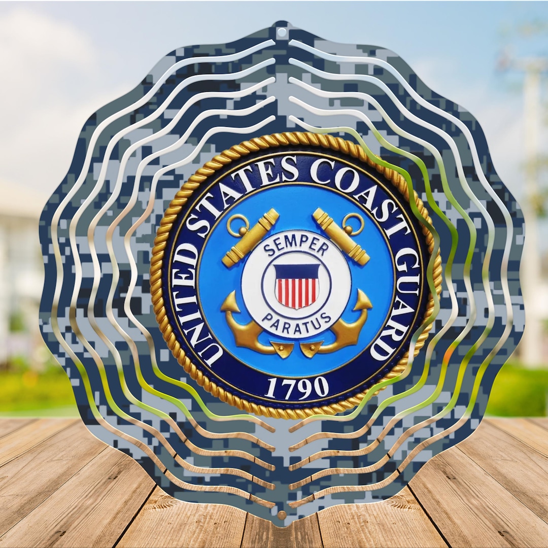 United States Coast Guard Wind Spinner Military Wind Spinner Yard or ...