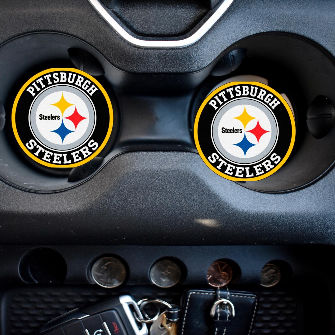Football Car Coasters | Pittsburgh Steelers Car Coasters | Car ...