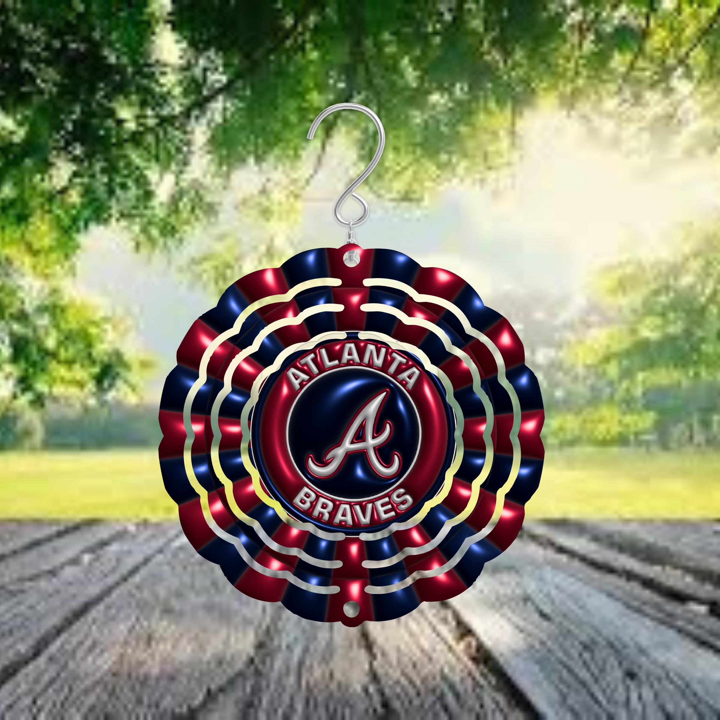 Atlanta Braves Wind Spinner MLB Wind Spinner Baseball Sublimation ...