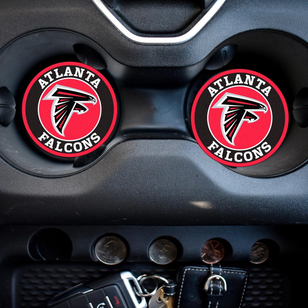 Football Car Coasters Atlanta Falcons Car Coasters Car Accessories-car ...