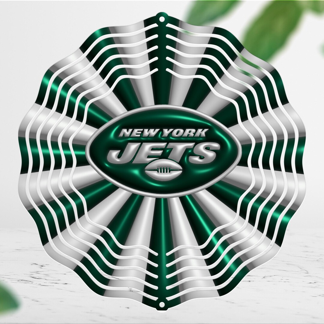 New York Jets Wind Spinner Football Team Design Spinner Garden/patio ...
