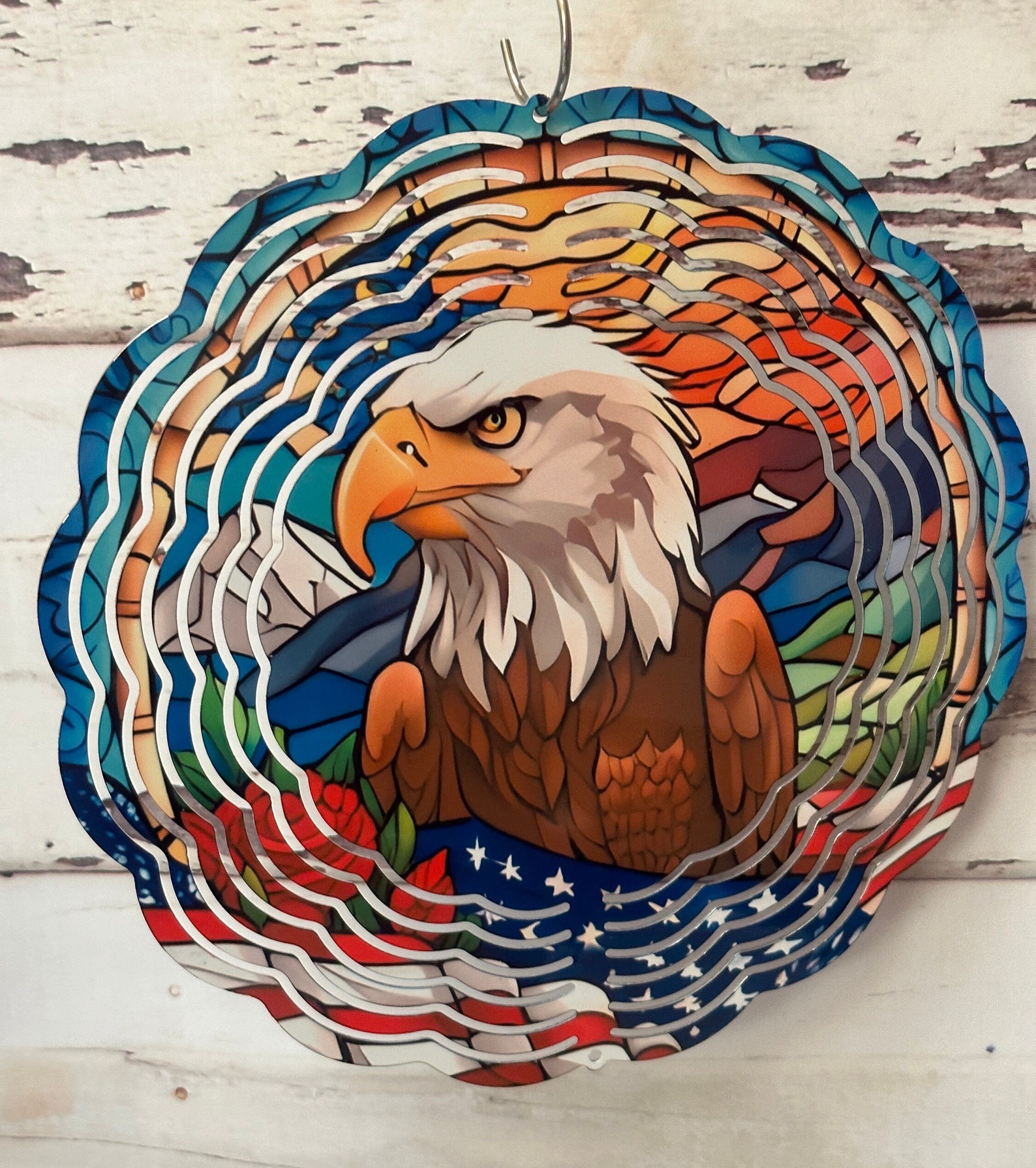 Eagle Wind Spinner Patriotic Wind Spinner Christmas Gift Wind Spinners ...
